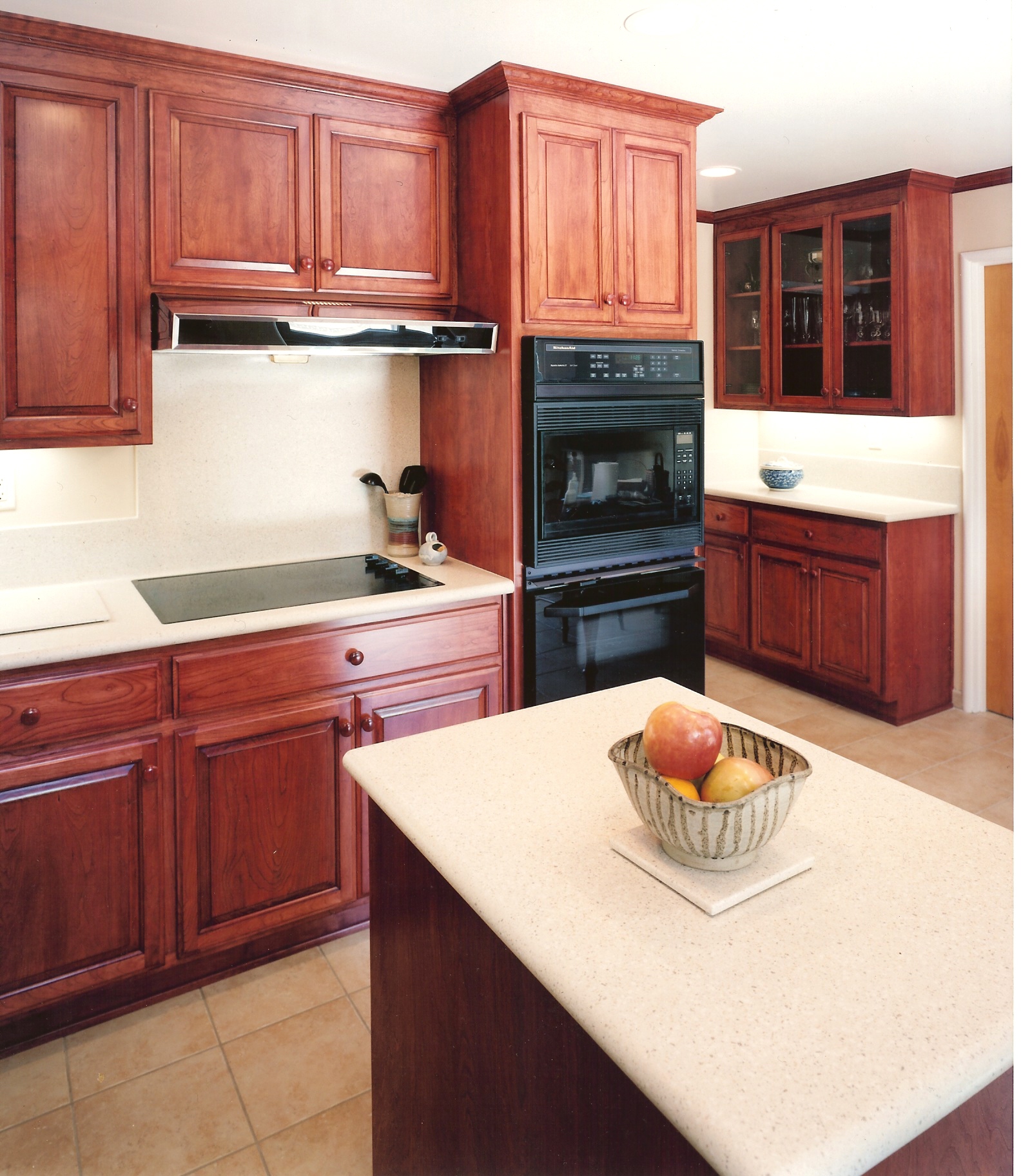 Dark Cherry Light Countertops Campbell - California Bath and Kitchen ...